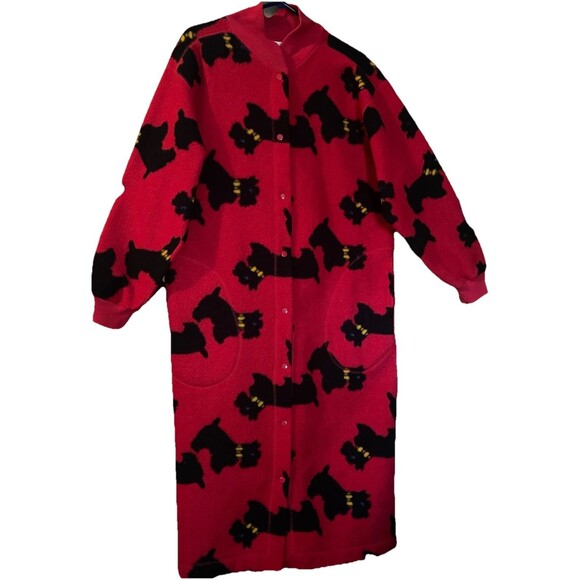 Go Softly | Intimates & Sleepwear | Vintage Scottish Terriers Long Red ...